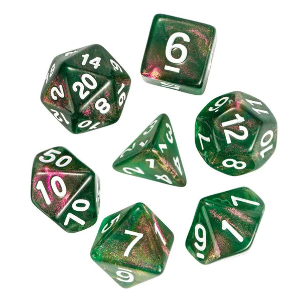 Level Up Dice | Shimmer | Green - Level Up Store