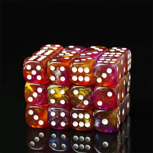 Level Up Dice | 16mm D6 Galaxy Candy | 12 Dice - Level Up Store
