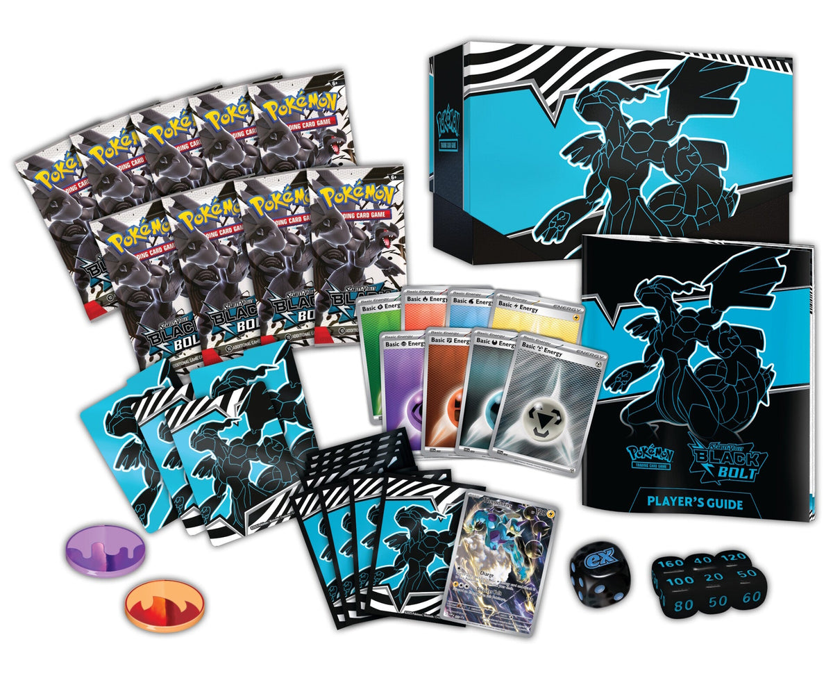 Pokémon: Scarlet & Violet 10.5: Black Bolt: Elite Trainer Box - Level ...