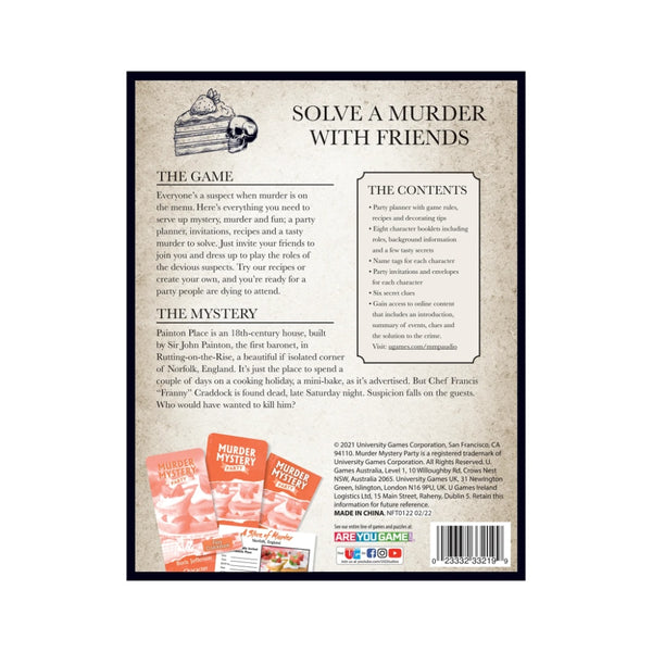 Murder Mystery Party Game - A Slice of Murder - Level Up Store