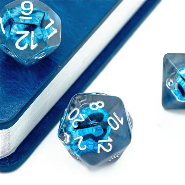 Level Up Dice | Dragon Eye | Blue - Level Up Store