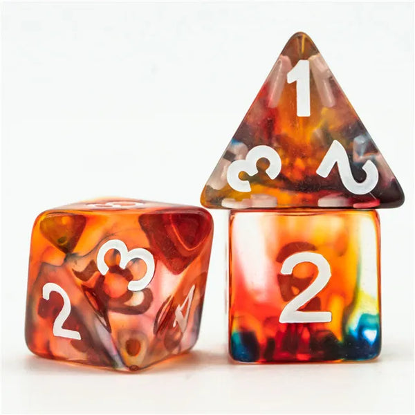 Level Up Dice | Smokey Swirl | Red Blue - Level Up Store