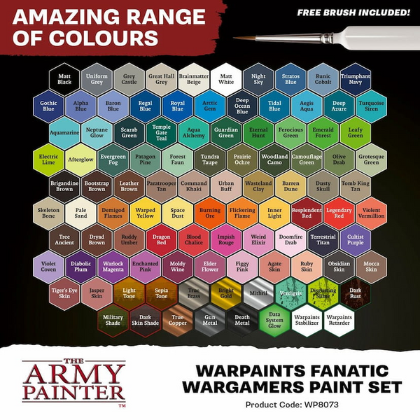Fanatic Warpaints | Fanatic Wargamers Paint Set - Level Up Store